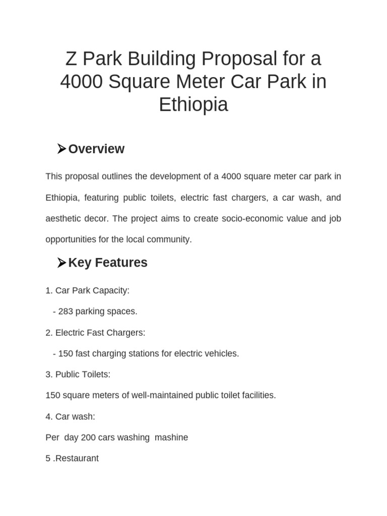 Final Z Park Building Proposal For A 4000 Square Meter Car Park in ...