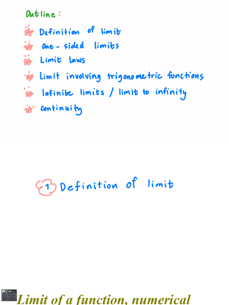 Chapter 1 Limits and Continuity | PDF | Continuous Function | Limit (Mathematics)