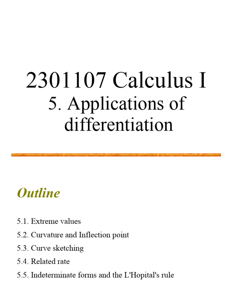 Chapter 5 Applications of Differentiation | PDF | Mathematical Optimization | Function (Mathematics)