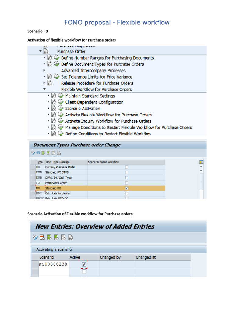 Activation of Flexible Workflow For Purchase Orders | PDF