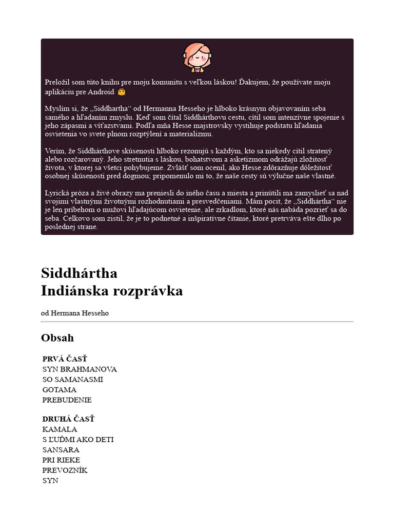 Siddhártha | PDF