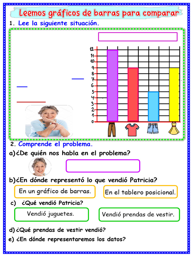 Ficha N°10.matem. Leemos Graficos de Barras | PDF