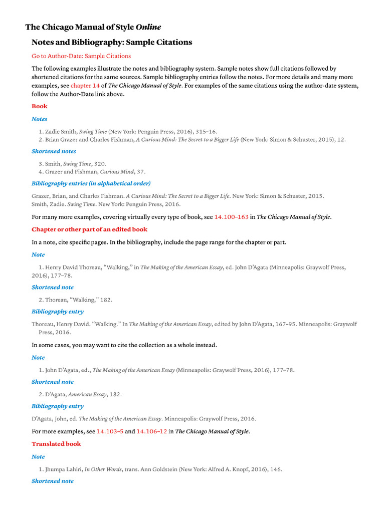 Chicago Manual Style 17 Ed | PDF