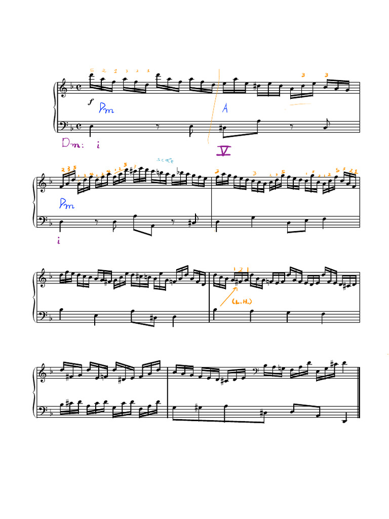 CPE Bach - H.195 Fantasia | PDF