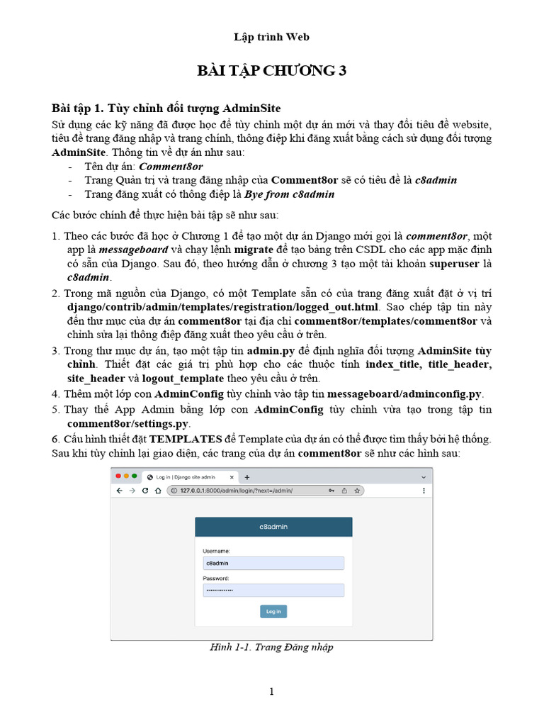 LTW Bai Tap Chuong 3 | PDF