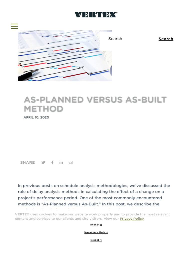02-As-Planned Versus As-Built Method - VERTEX | PDF | Methodology | Usability