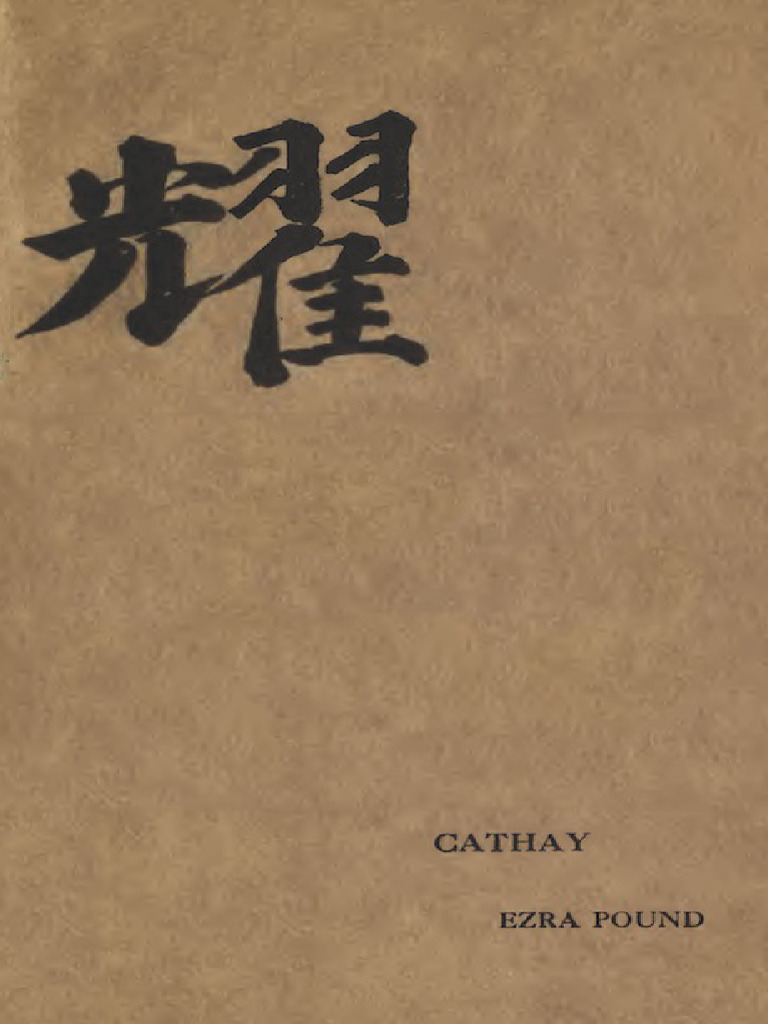 Ezra Pound - Cathay-Elkin Mathews (1915) | PDF | Art