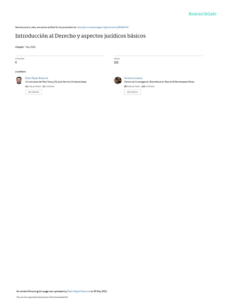 Introducción Al Derecho y Aspectos Jurídicos Básicos: Ekain Payán ...