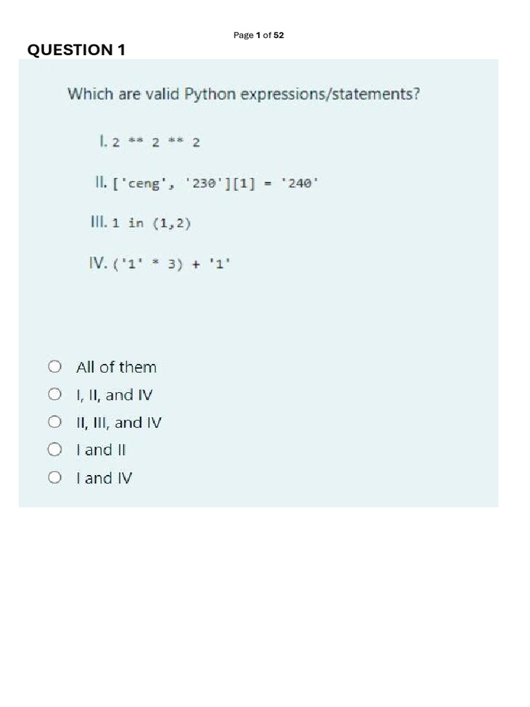 2022-2023 Spring - Ceng240 20230516 Midterm Exam Answers | PDF | Object ...