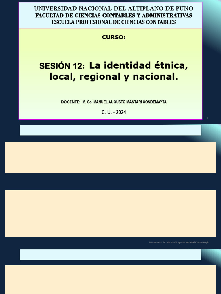 Identidad y Diversidad Cultural - S-12 - CC-2024 | PDF | Etnicidad ...