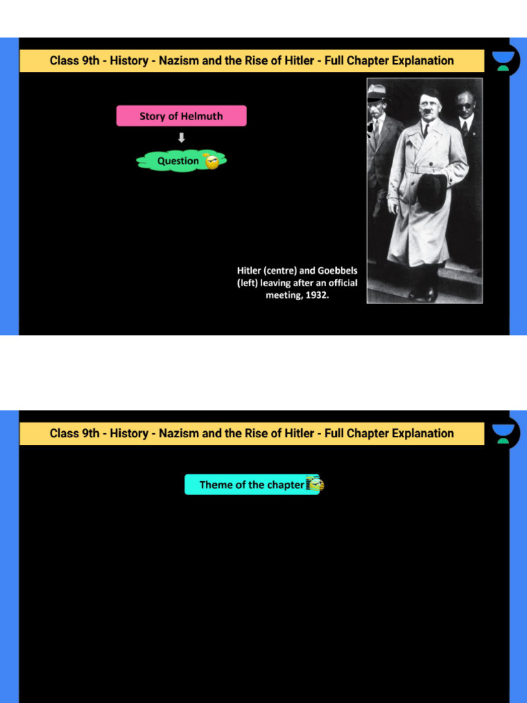 Nazism and The Rise of Hitler Full Chapter Explanation | PDF