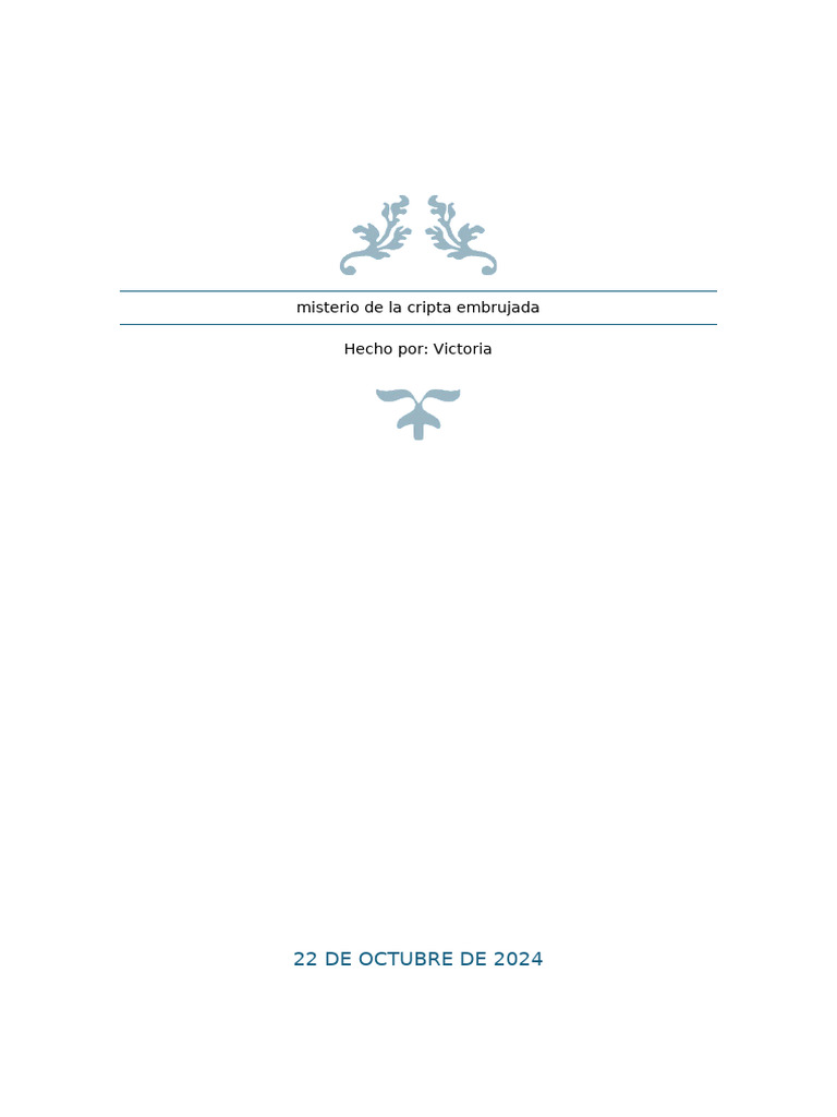Misterio de La Cripta Embrujada | PDF | Novela negra, policíaca y suspenso