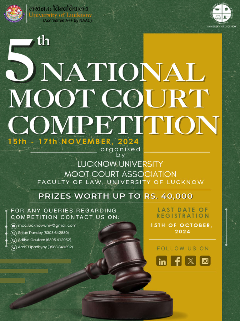 5th National Moot Brochure | PDF