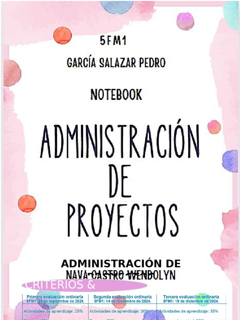 Note - Admin Proyectos - NCW Exam | PDF | Gestión de proyectos | Software