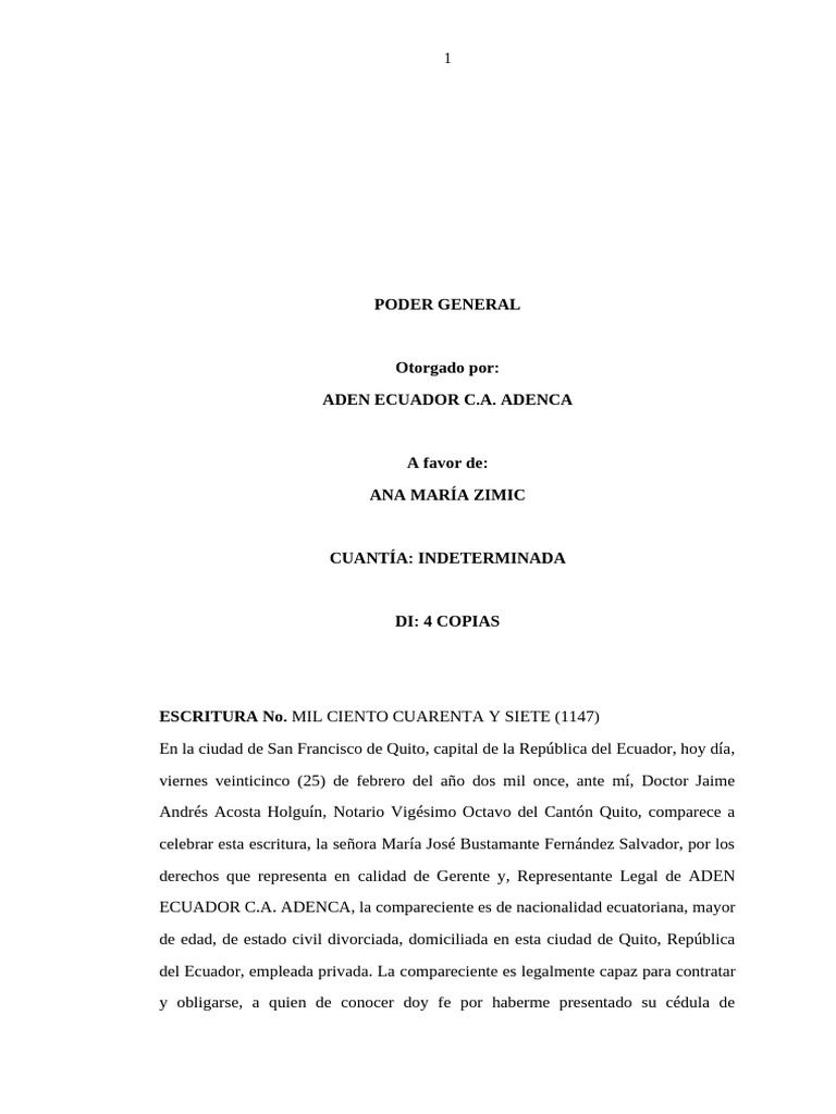 MODELO PODER GENERAL | PDF