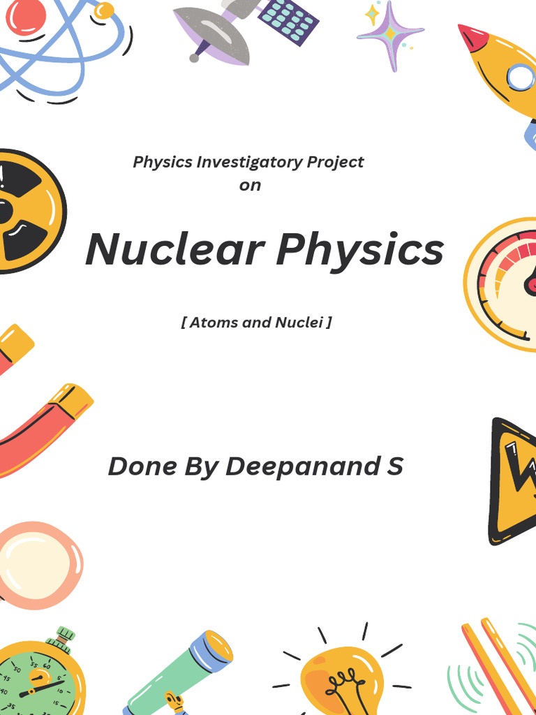 Illustration Aesthetic Physics Blank Paper A4 Document | PDF | Atomic ...