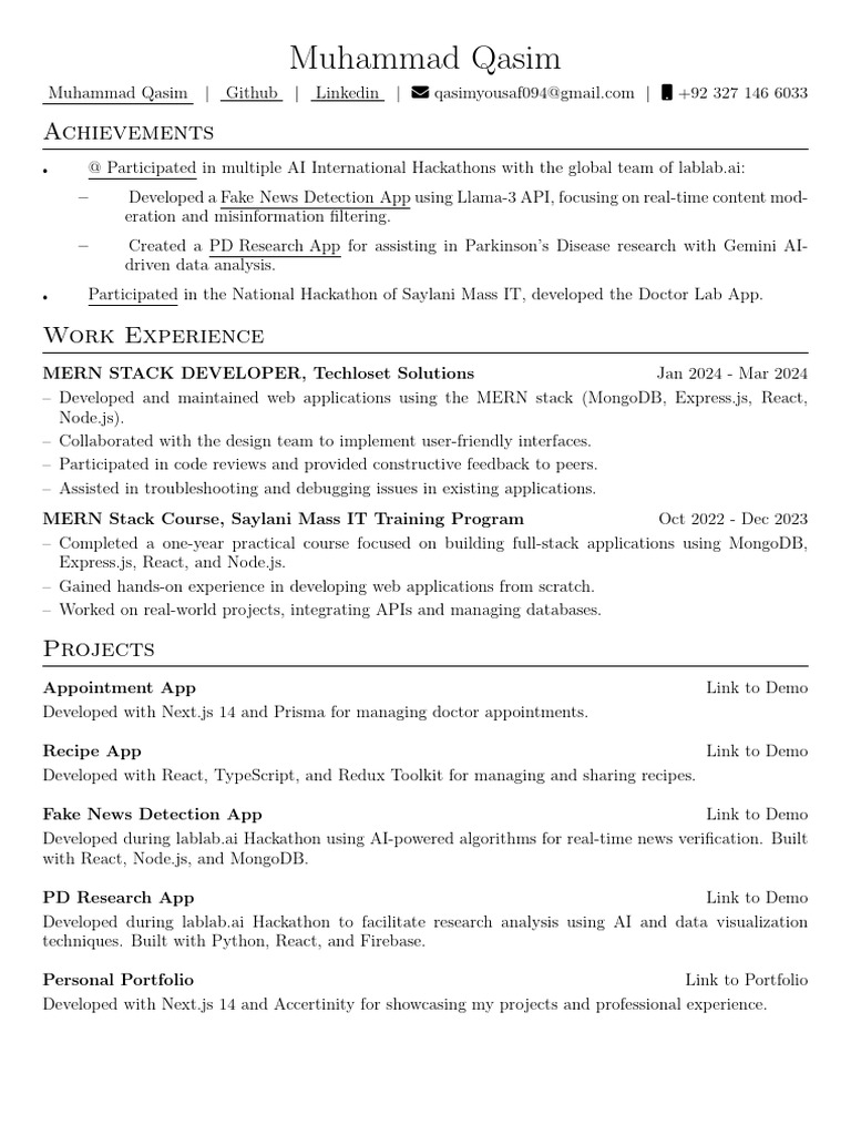 Resume | PDF | Computing | Software Development
