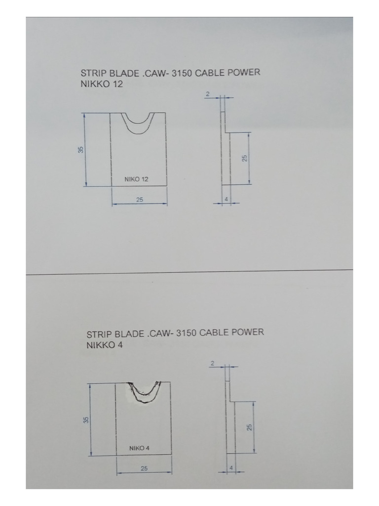 Strip Blade Caw 3150 | PDF