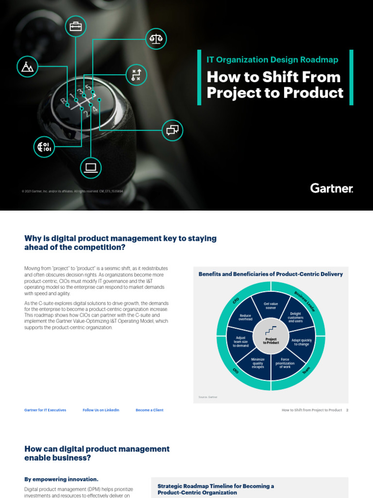 It Org Design Project To Product Roadmap | PDF | Chief Information ...