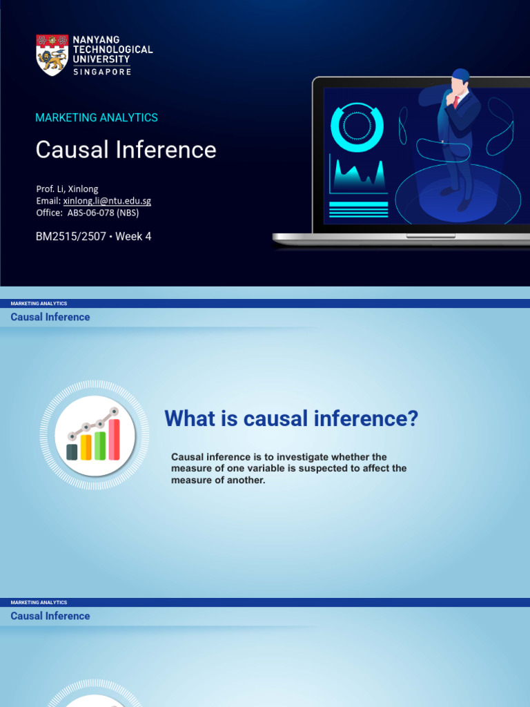 Week 4 - Causal Inference - Pre Regression Upload | PDF | Causality | Experiment