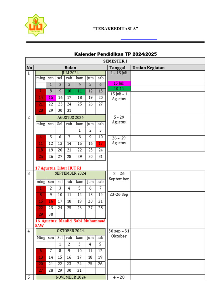 Prota Ra Ulul Albab 2022 Word | PDF