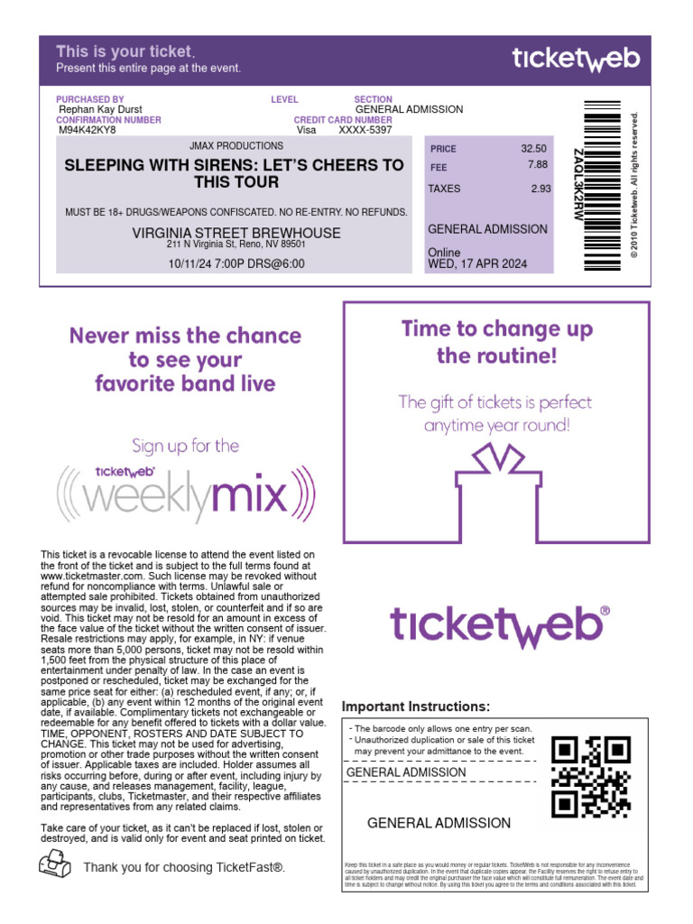 ETicket doc | PDF | Ticket (Admission)