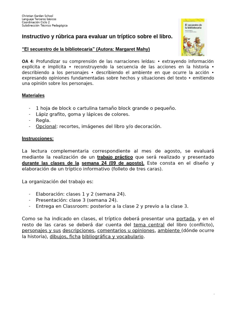R-Brica Tr-Ptico de Lenguaje Semana 24 | PDF | Comunicación humana