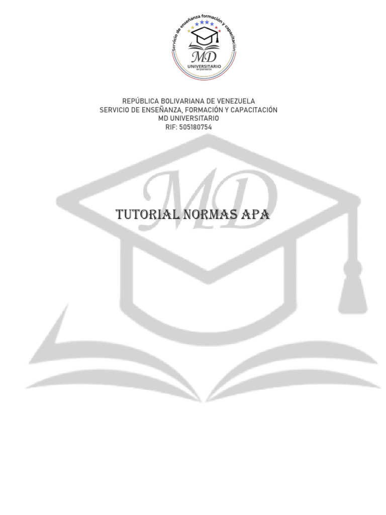 Tutorial para Normas Apa PDF | PDF | Estilo apa | Bibliografía