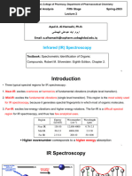 IR Spectroscopy of Nitro Group Stretching | PDF | Infrared Spectroscopy ...