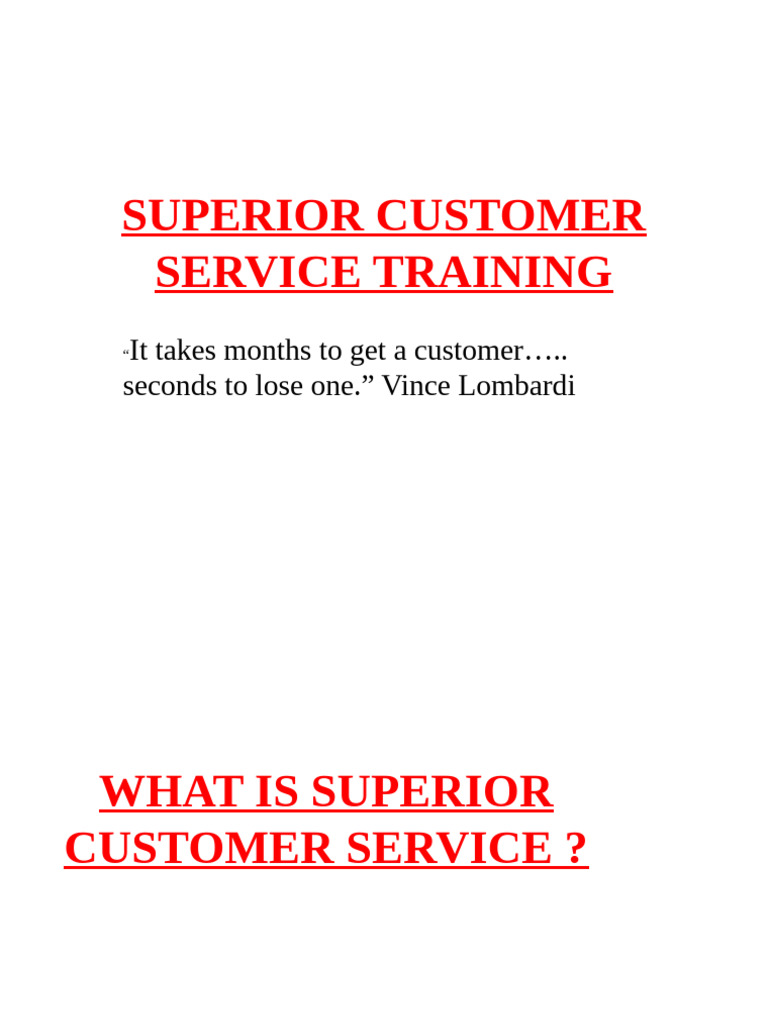 Customer Service Training Presentation 2020 | PDF | Patient | Etiquette