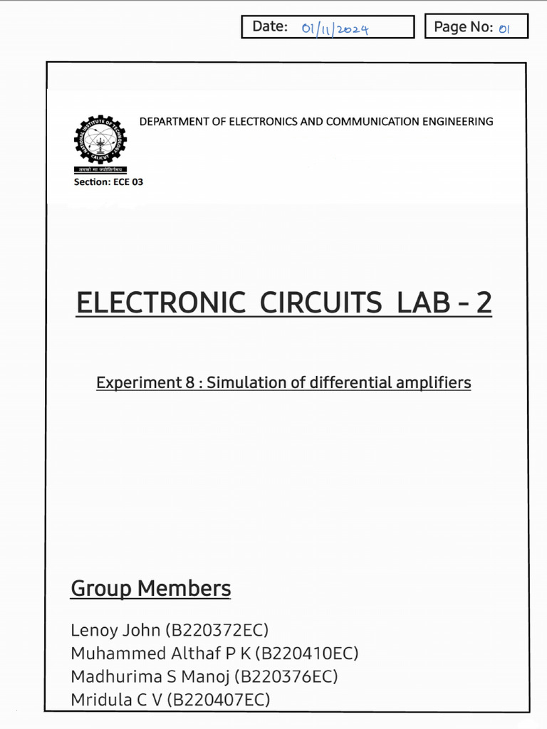 Ec2 Lab Expt 8 - 241102 - 001740 | PDF