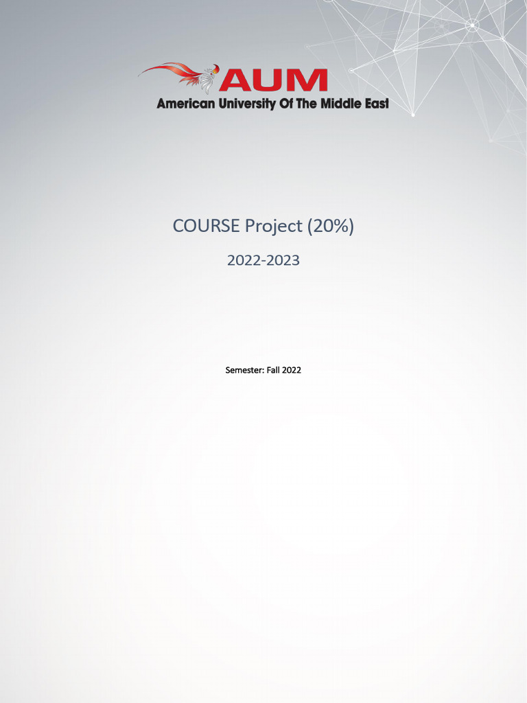 Course Project Fall 2022 | PDF | Electric Motor | Electromagnetism