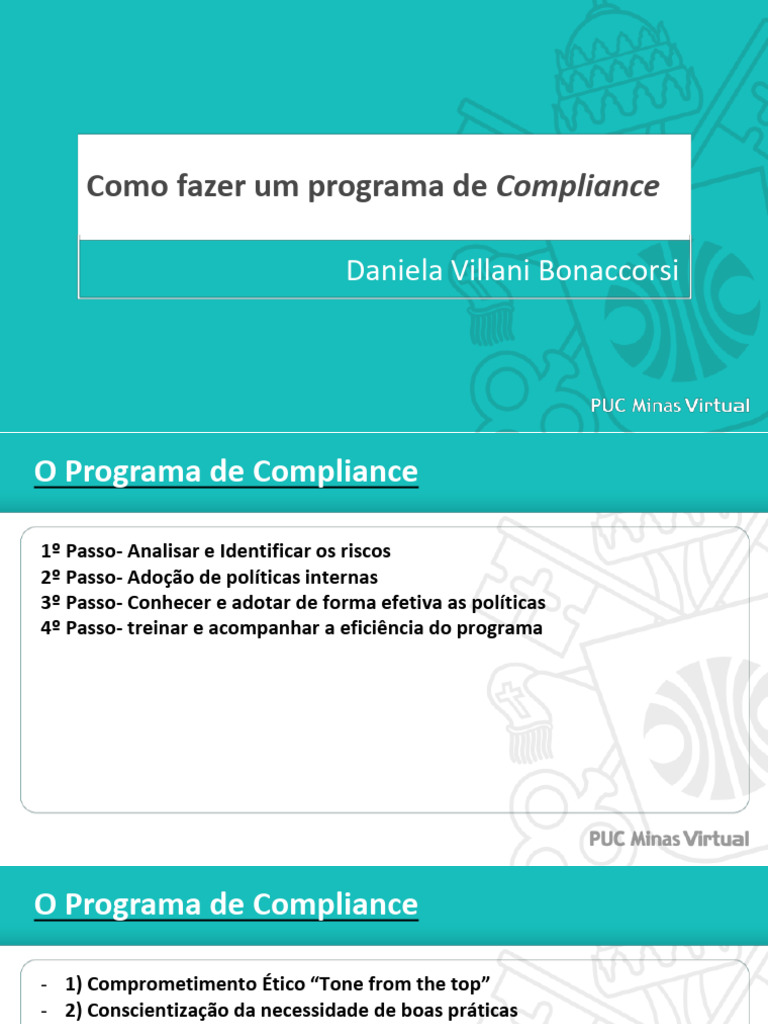 Como Fazer Um Programa de Compliance Na Prática | PDF | Conformidade regulatória | Business