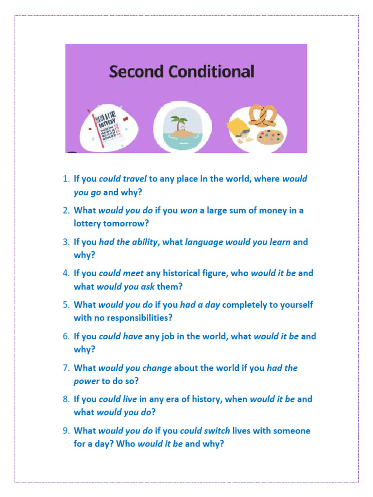 2nd Conditional | PDF | Young Adult