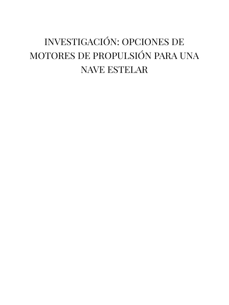 Còpia Traduïda de Investigació - Opcions de Motors de Propulsió Per A ...
