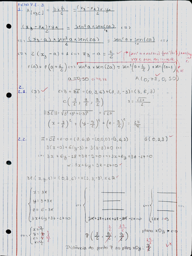 Ficha PE 3 Corrigida | PDF