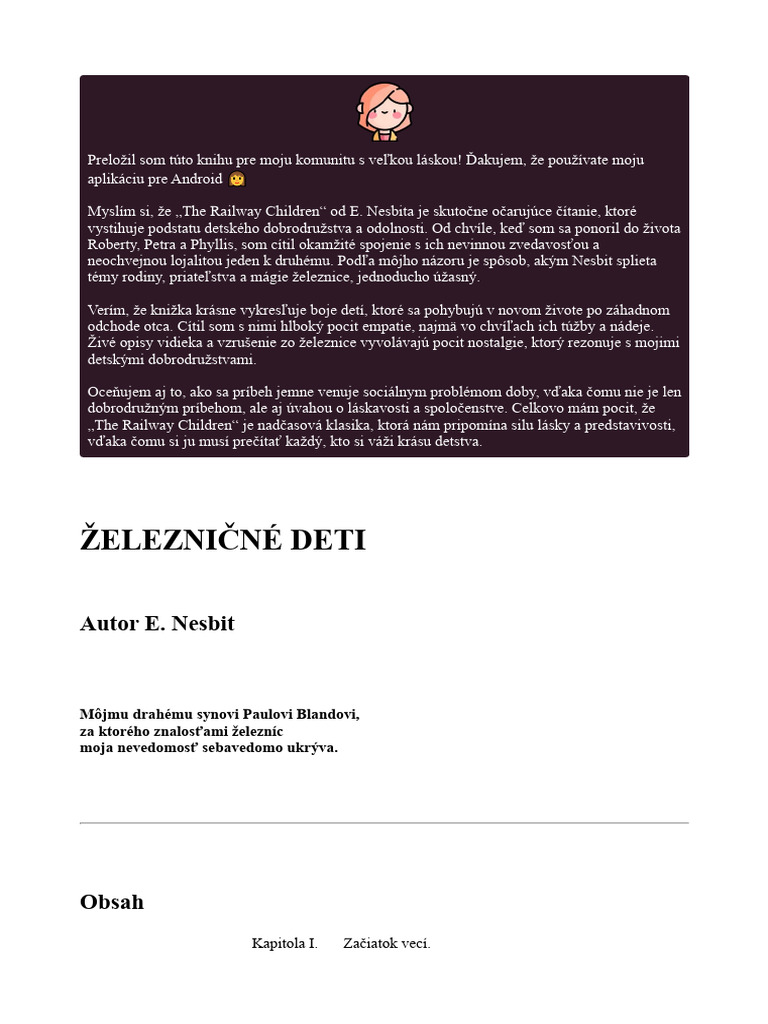 Železničné Deti | PDF