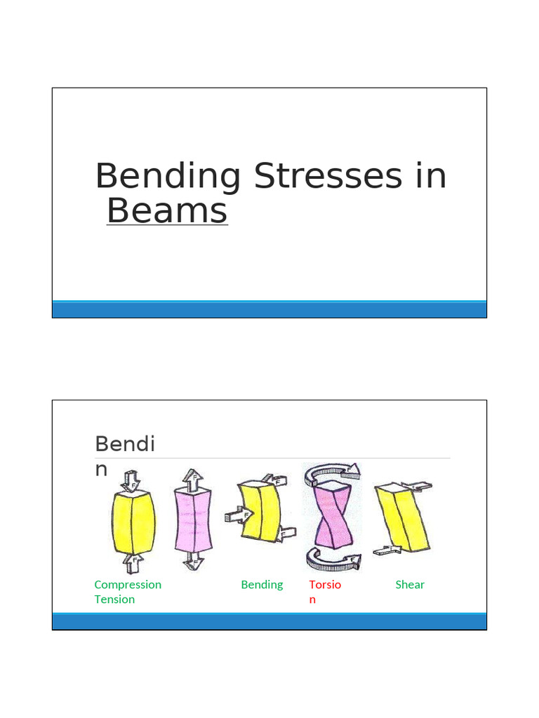 2-Bending Stresses in Beams - Edited - Edited | PDF | Bending | Beam ...