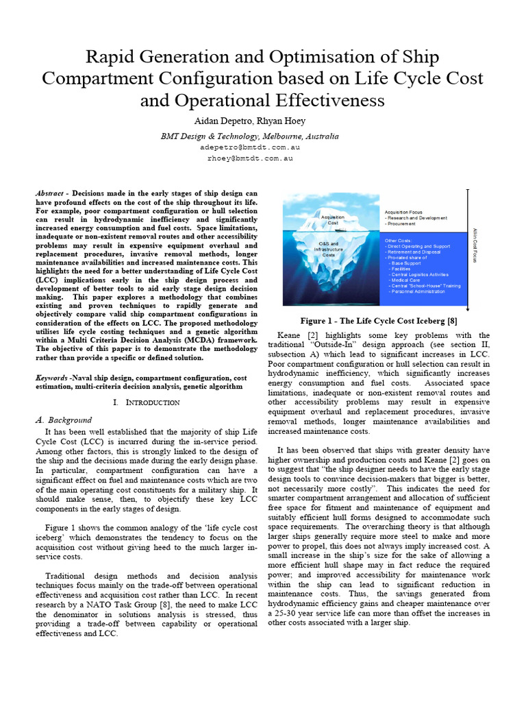 Optimisation of Ship Compartment Configuration | PDF | Mathematical Optimization | Ships