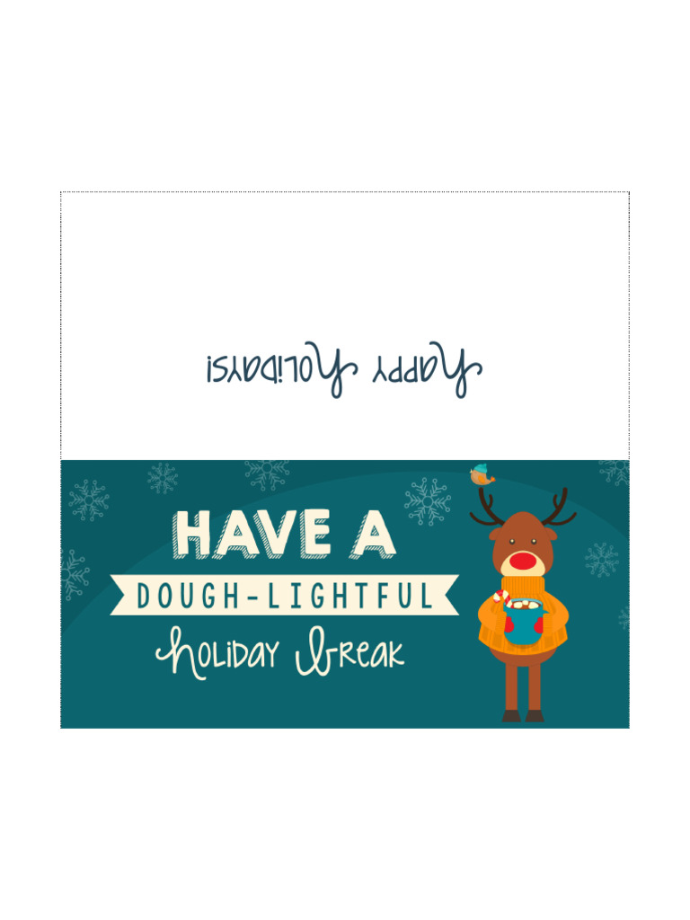 Student Holiday Dough Lightful Tags | PDF