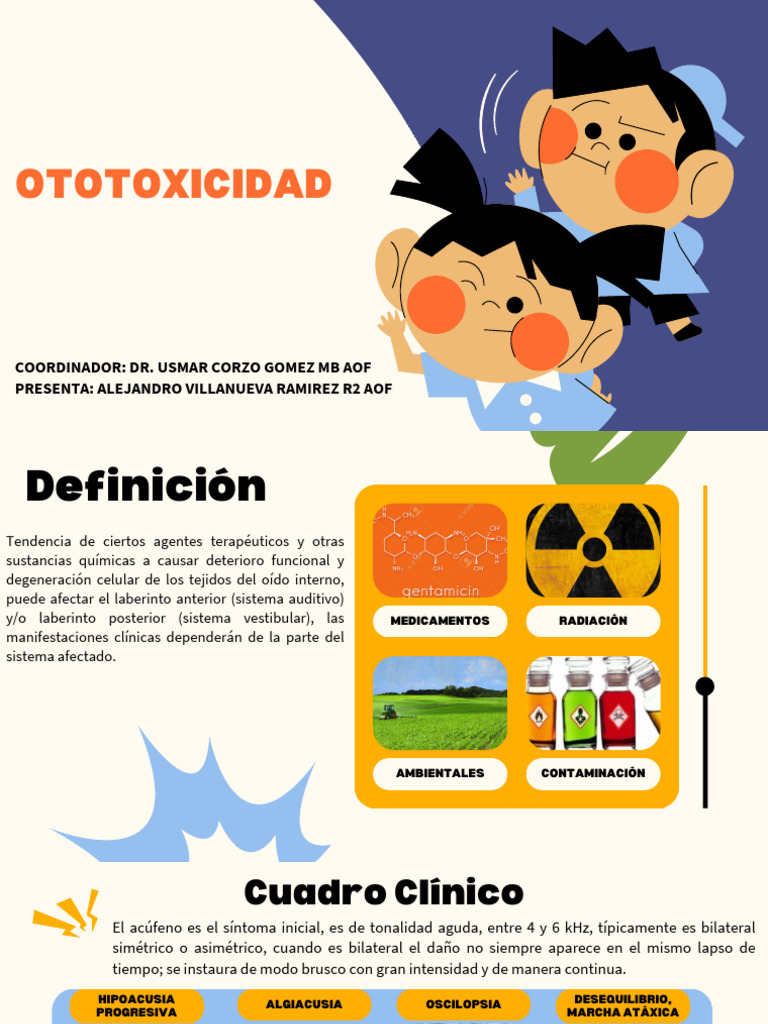 Ototoxicidad: Causas y Efectos Auditivos | PDF | Especialidades Medicas