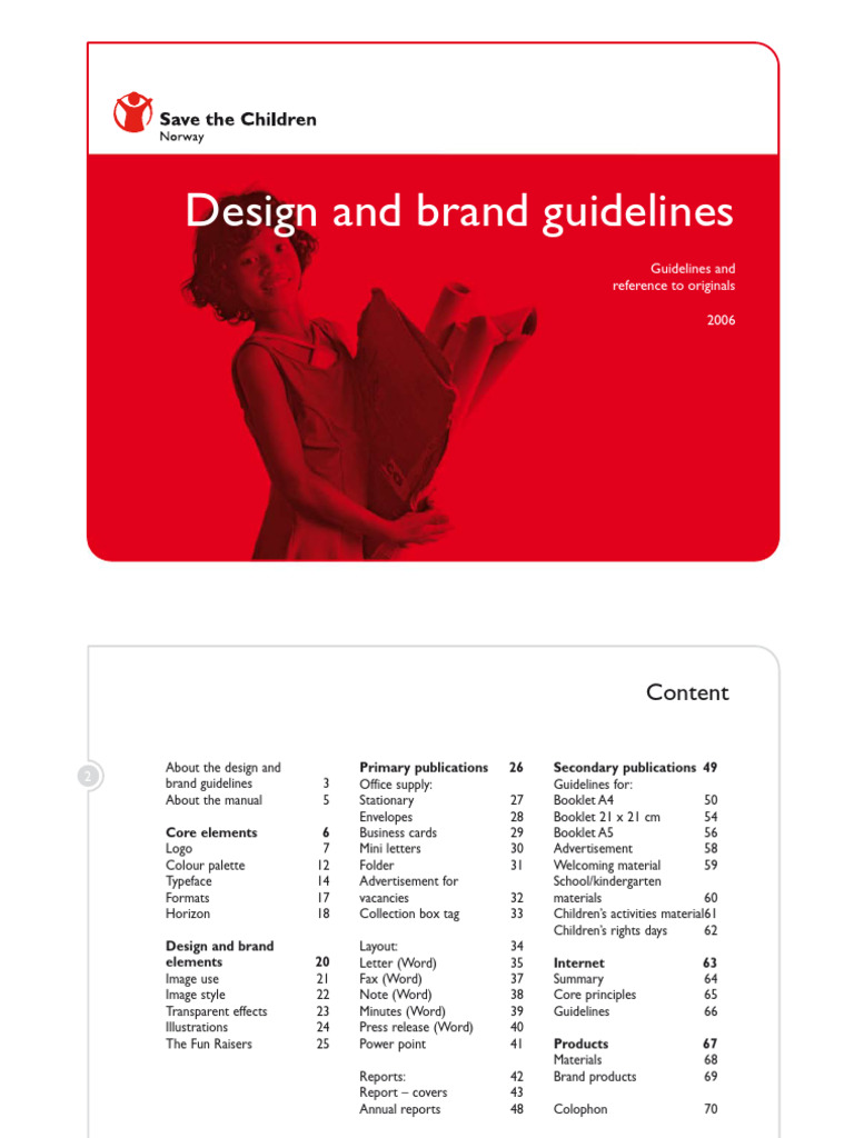 SAVE THE CHILDREN | PDF | Typefaces | Color