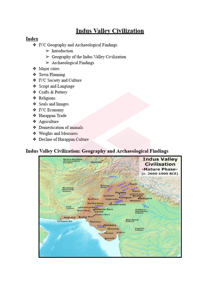 Indus Valley Civilization | PDF | Agriculture