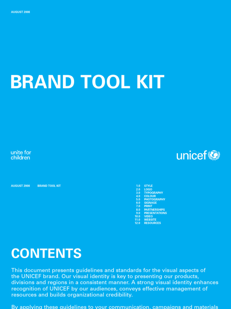 UNICEF | PDF | Typography | Brand