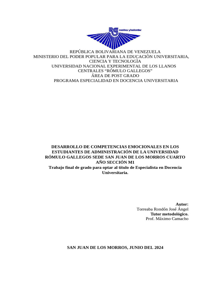 TS DOCENCIA JOSE TORREALBA Cap III | PDF | Las emociones ...