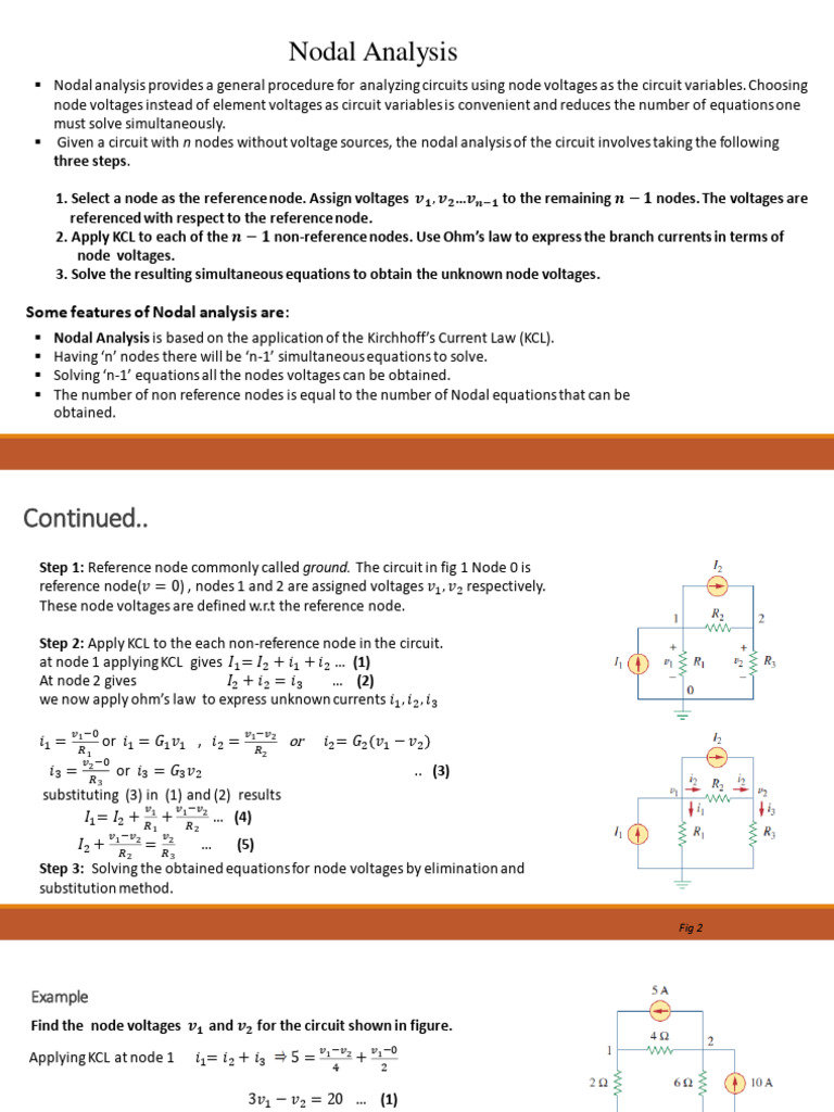 Nodal Analysis | PDF | Electrical Network | Electronics