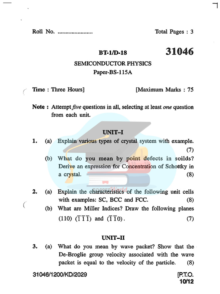 Sphy 2018 Kuk Cse | PDF