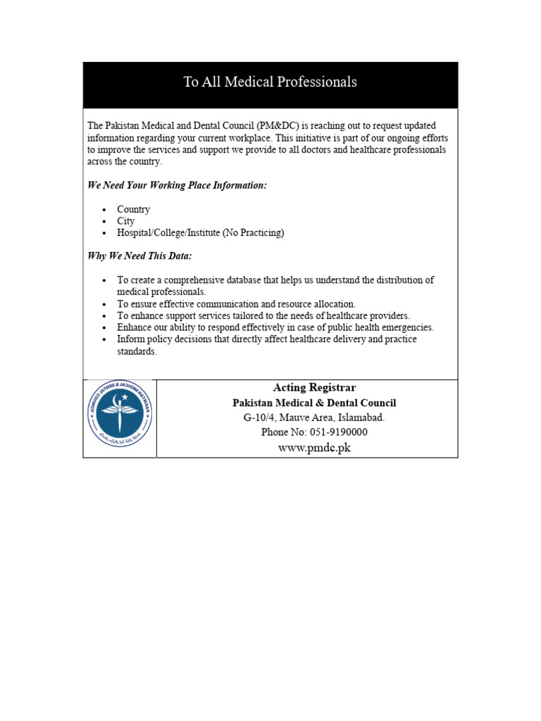 Public Notice For Working Place Data Collection | PDF