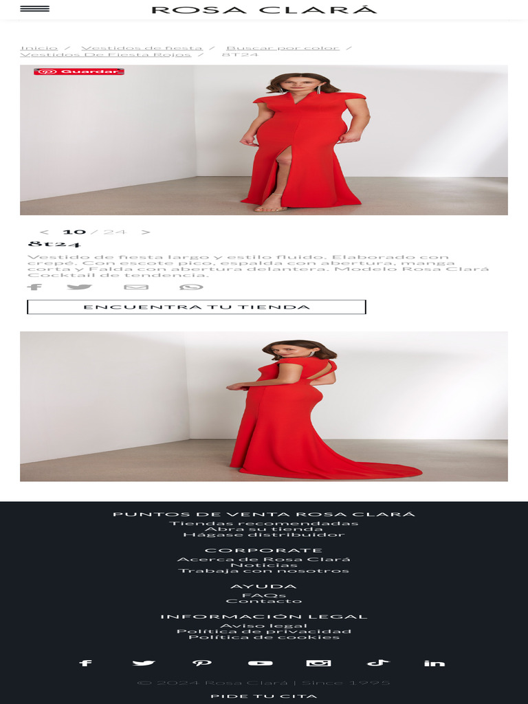Vestidos Rojos de Fiesta Rosa Clará | PDF | Estilo de vida