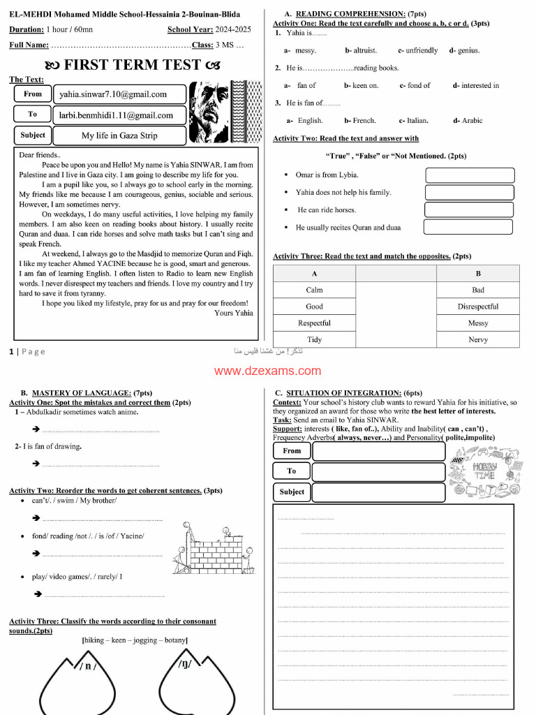3AM English Exam Revision Resources | PDF